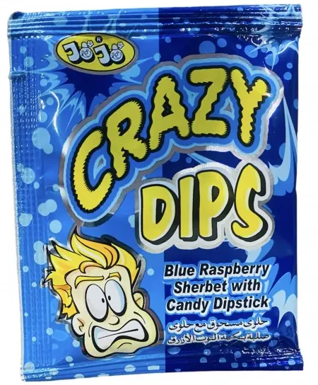 JOJO Crazy dips sa ukusom plave maline, 15g, 36 komada