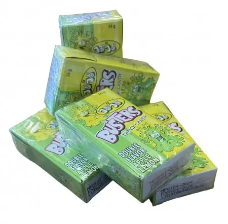 JOJO Bombone Busters tangy candy jabuka i limun, 16g, 24 komada