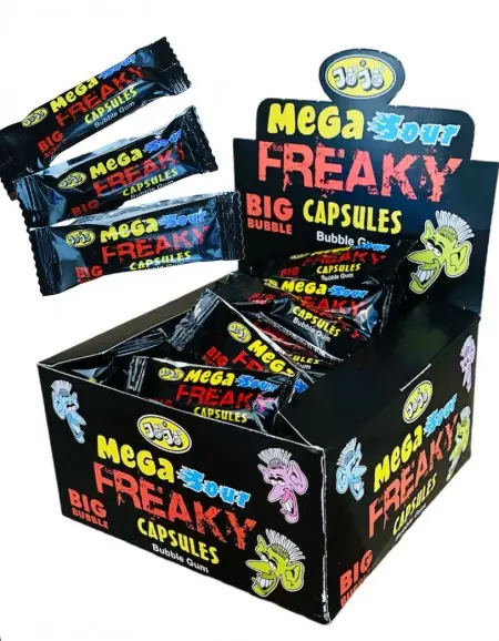 JOJO Žvake Mega sour freaky kapsula, 5g, 50 komada