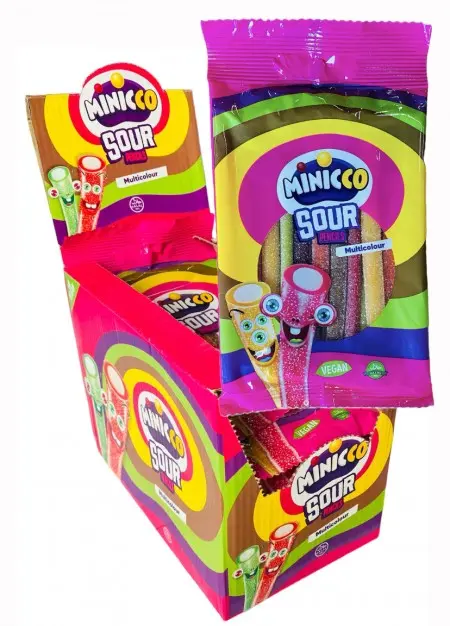 Minicco multicolor Kiseli štapić, 70g, 12 komada