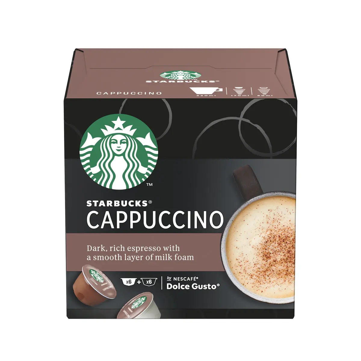 STARBUCKS Dolce Gusto komaptibilne kapsule - Cappuccino, 12 komada