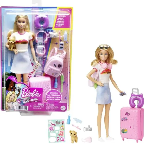 Barbie Malibu travel set