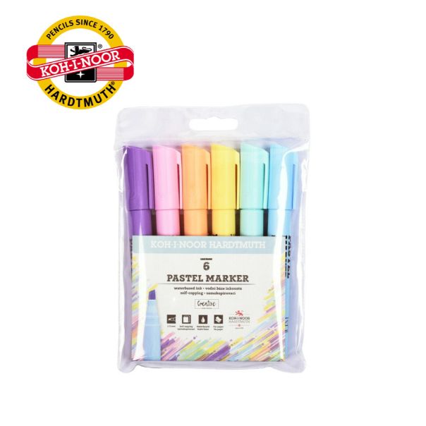 KOH-I-NOOR Tekst marker Pastel, set 1/6