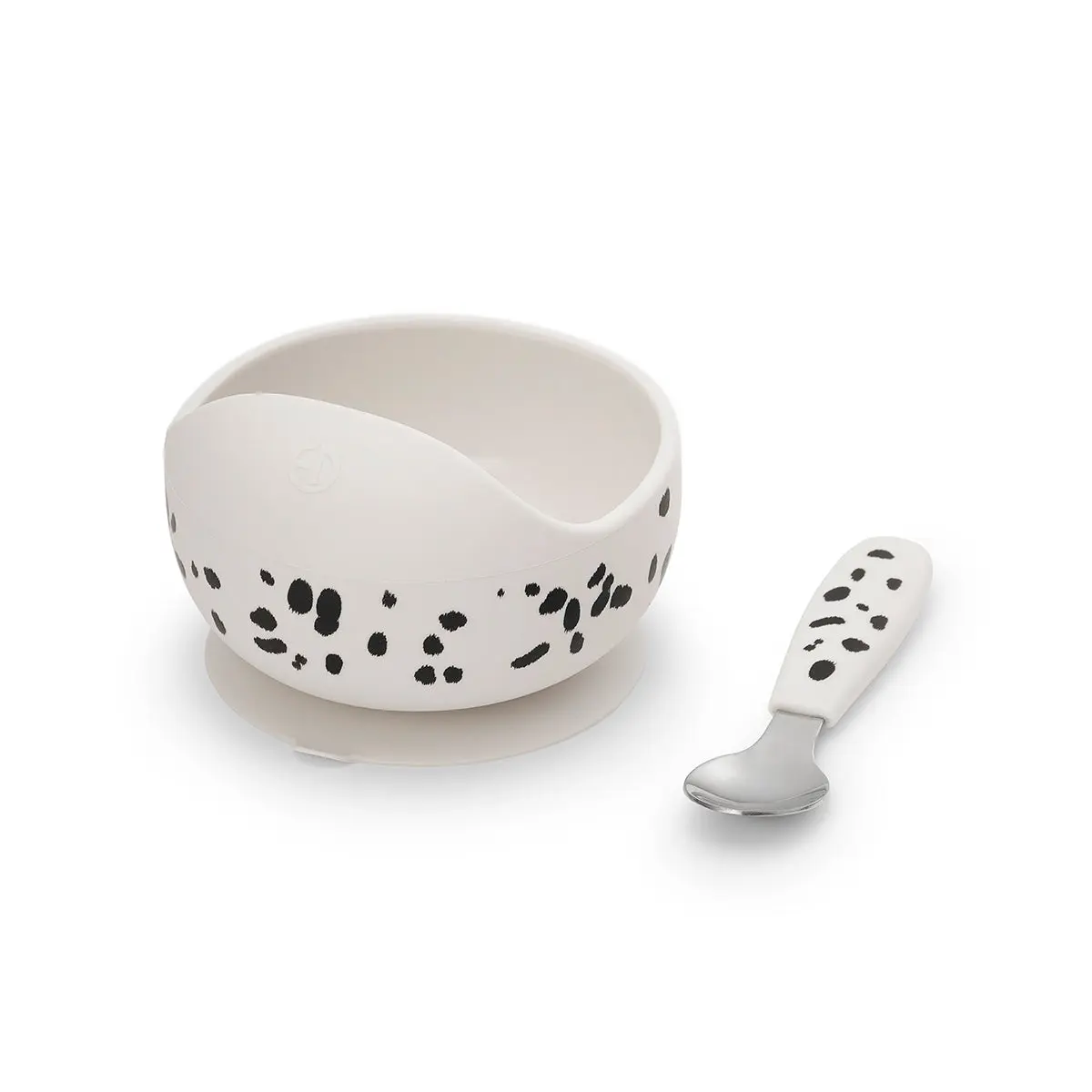 ELODIE DETAILS Silikonski set za jelo Dalmatian Dots, Beli