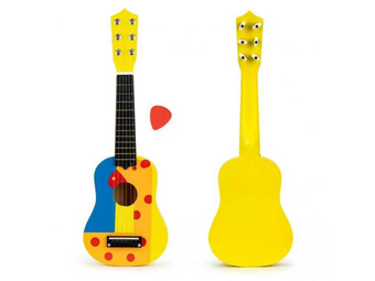 Drvena gitara za decu Cube Yellow