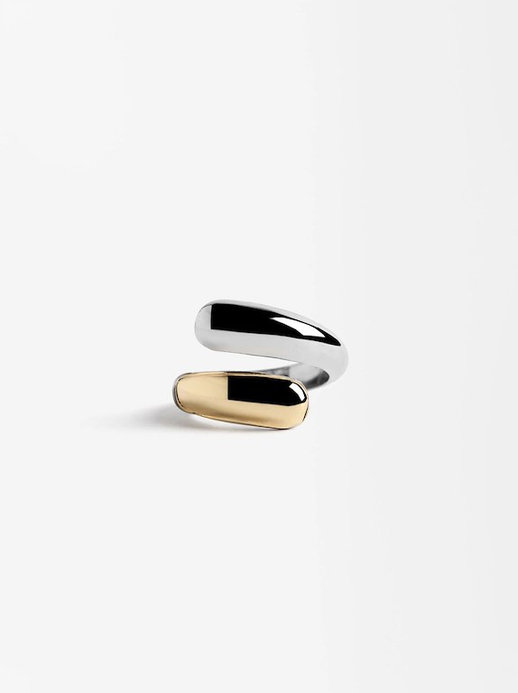 Bicolor Crossed Ring