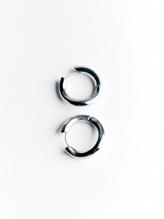 Maxi Wave Hoops - Stainless Steel