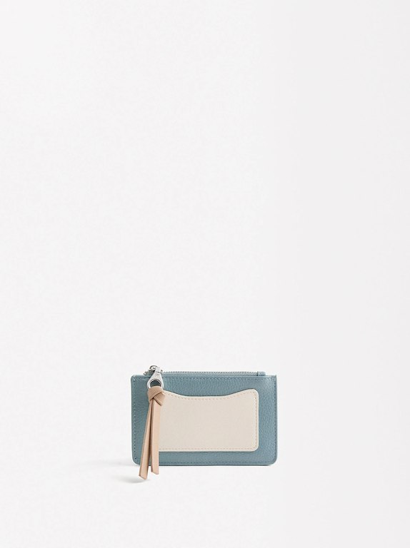 Bicolor Cardholder With Texture