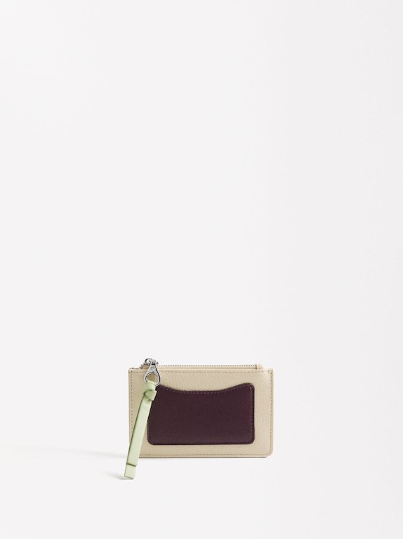 Bicolor Cardholder With Texture