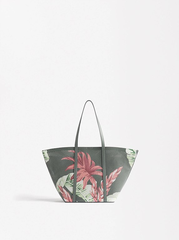 Floral Print Shopper Bag