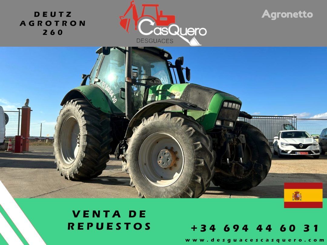 Deutz AGROTRON 260 traktor točkaš po rezervnim delovima