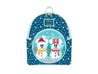 Ranac Disney Snowman Minnie Mickey Snow Globe Mini Backpack 050570