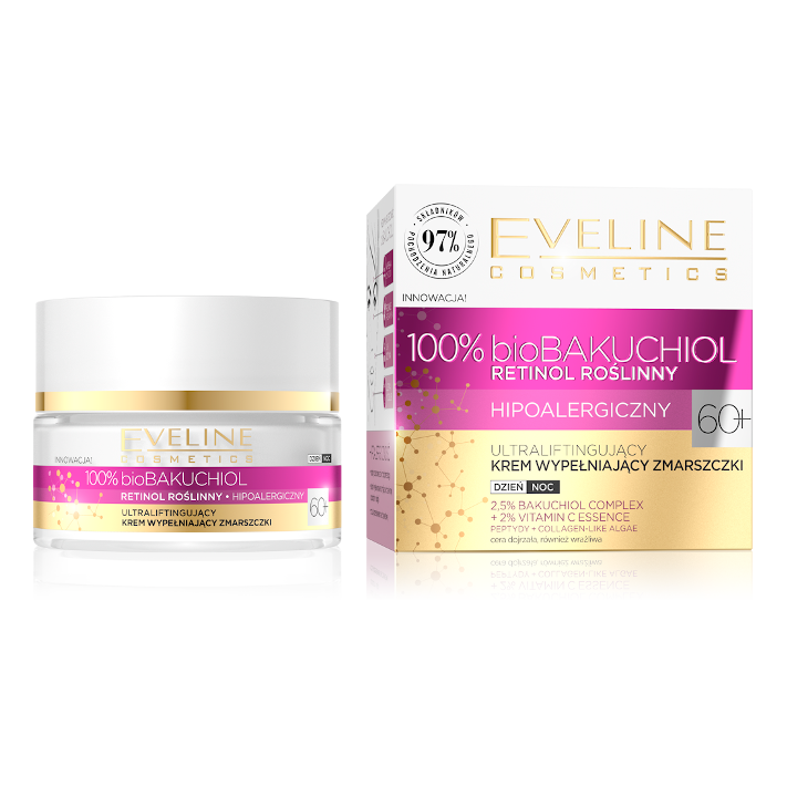 EVELINE - BioBAKUCHIOL LIFTING KREMA ZA POPUNJAVANJE BORA 60+ 50 ML