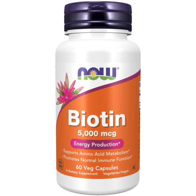 NOW BIOTIN 5000MCG 60 KAPSULA