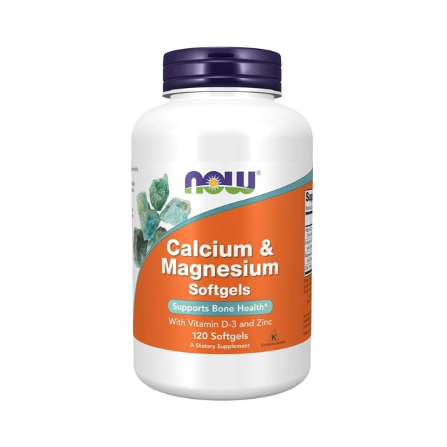 NOW CALCIUM, MAGNESIUM I VITAMIN D 120 KAPSULA