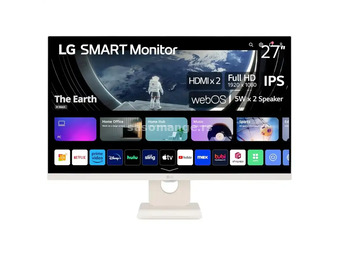 Monitor 27 LG 27SR50F-W SMART 1920x1080/Full HD/14ms/IPS/60Hz/2x HDMI/2x USB/Zvučnic/belii