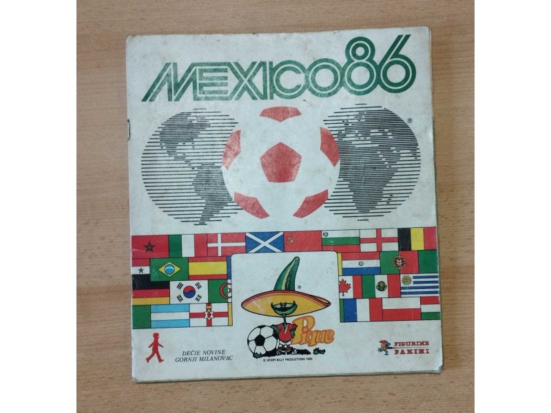 Panini album Mexico 86 - Popunjen