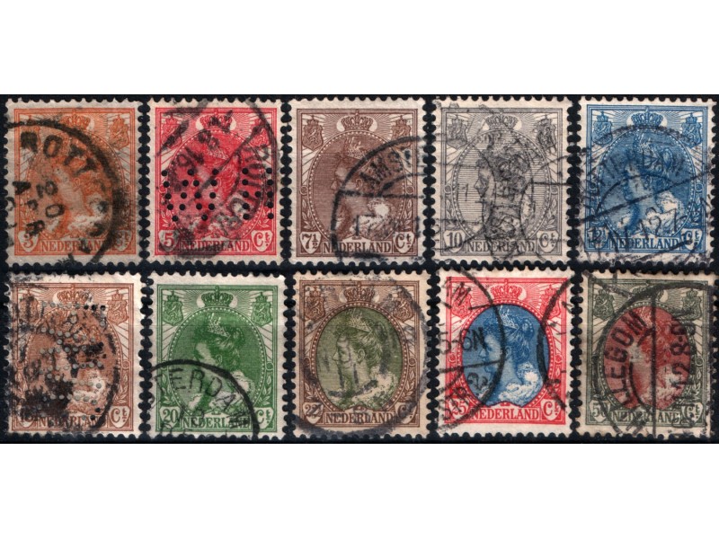 kt653f 01.avg1899 Nederland Mi53A-62A(-F-)