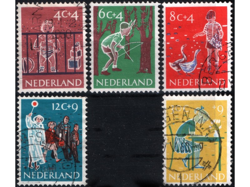 kt653h 16.nov1959 Nederland Mi739-43(-F-)