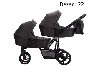 Kolica za blizance 42 NEW 2u1 dezen 22 Bebetto