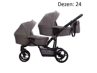 Kolica za blizance 42 NEW 2u1 dezen 24 Bebetto