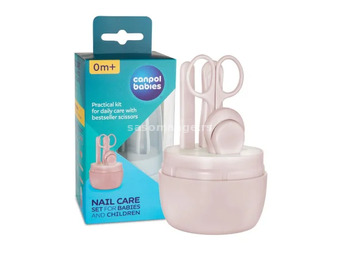 Baby set za negu noktiju pink Canpol