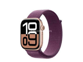 Apple Watch S10 GPS 42mm Rose Gold Alu Case/Plum Sport Loop, mwwk3qv/a