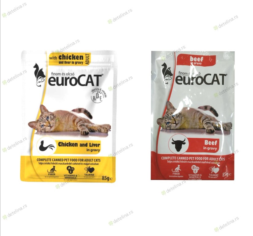 Euro Cat 85g vlažna hrana za mačke