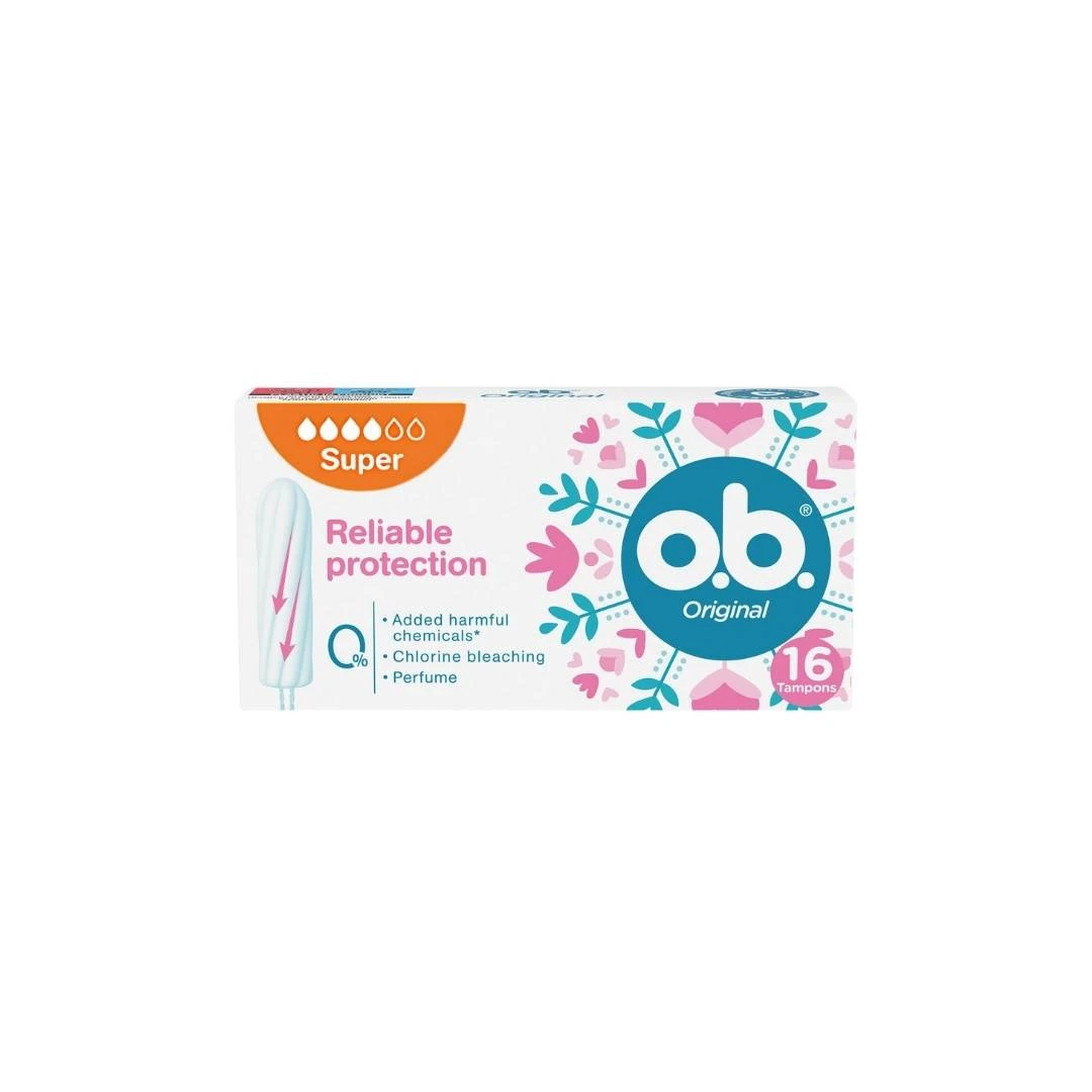 ob® Tamponi Original SUPER 16 Tampona za Obilnije Krvarenje