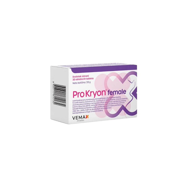 Pro Kryon® Female 30 Tableta; Terapija Ženskog Infertiliteta