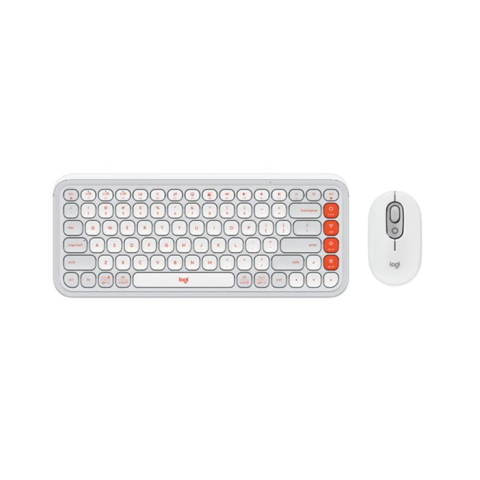 Tastatura + miš Logitech POP Icon Combo Wireless US White