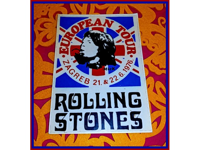 stara originalna nalepnica: ★ ROLLING STONES Zagreb ★★★