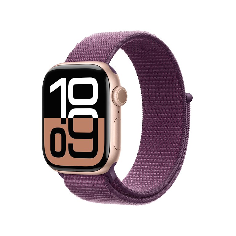 Apple Watch S10 GPS (MWWK3QV/A) 42mm Rose Gold with Plum Sport Loop pametni sat