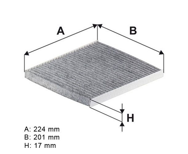 Filter klime QWP WCF181 - K1232A - 1987432170 - CCF0003 - FAAHY11