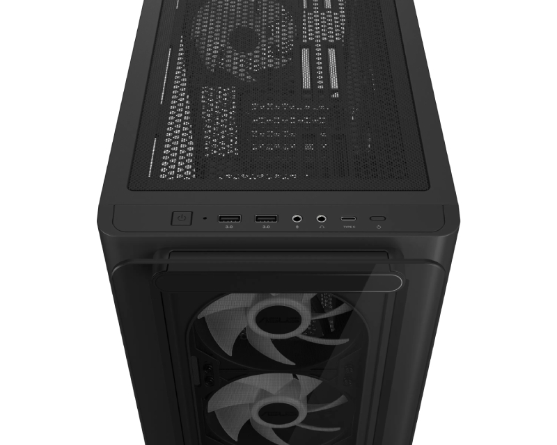 ASUS A23 PLUS TG ARGB micro-ATX kućište crno