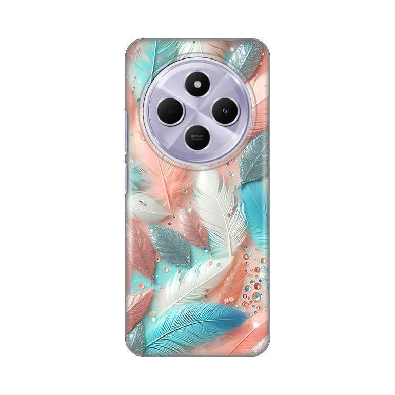 Maska silikon Print za Xiaomi Redmi 14C/Redmi A4 Pastel Feathers