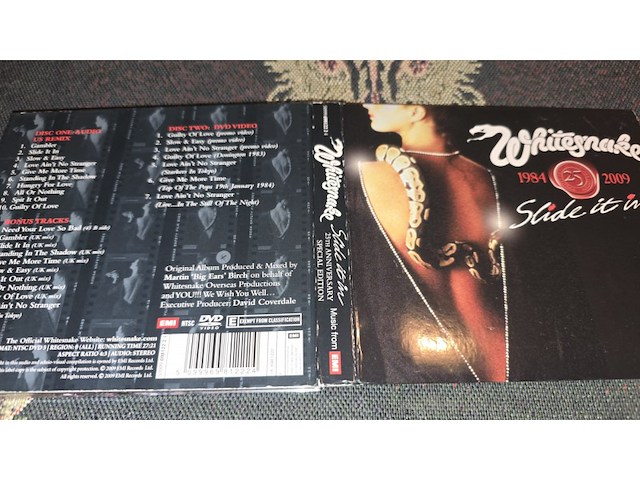 Whitesnake - Slide it in CD + DVD , ORIGINAL