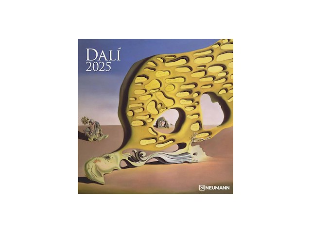 Zidni kalendar 2025 - Dali, 30x30 cm