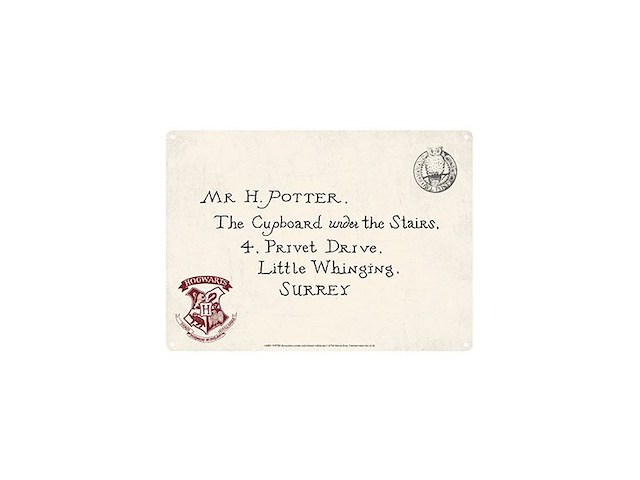 Mali limeni znak - Harry Potter, Letters