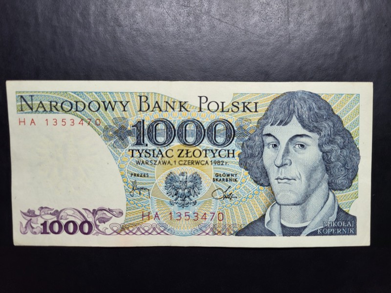 POLJSKA 1000 Zlota, 1982.