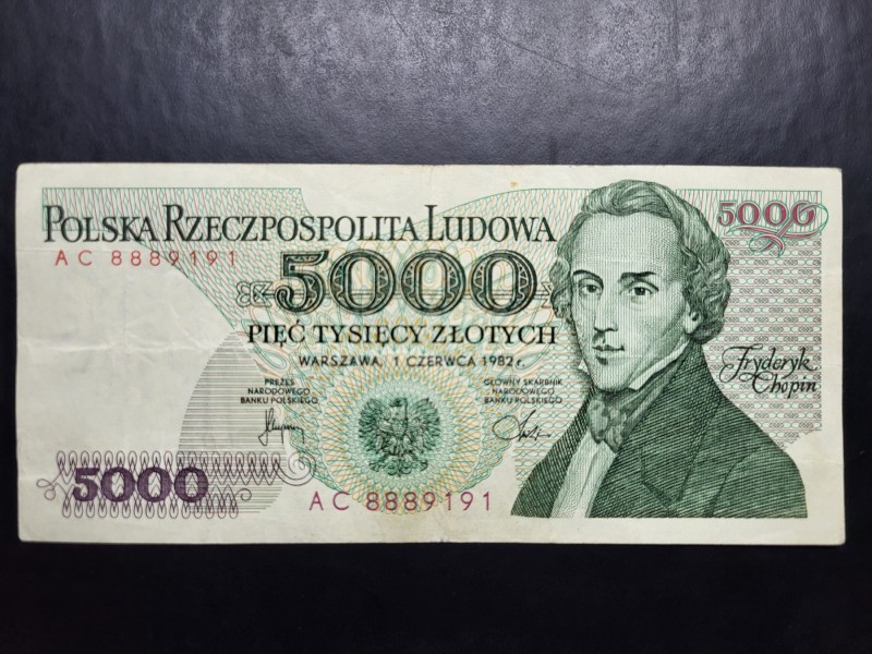 POLJSKA 5000 Zlota, 1982.