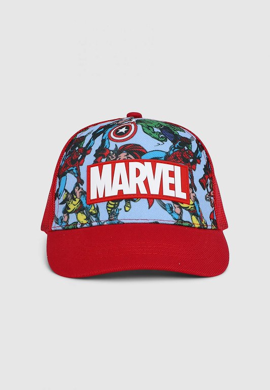 Kapa trucker sa Marvel© printom Intenzivnocrvena