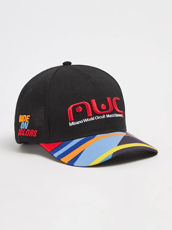 Baseball cap with MWC logo Crna