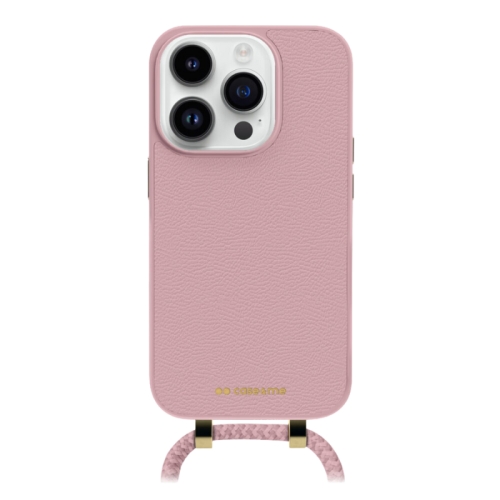 PURO KOŽNA FUTROLA ZA IPHONE 15 PRO ROZE