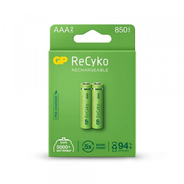 BATERIJA GP RECYKO PUNJIVA LR3 85AAAHCE 1.2V 850MAH – 2 KOM