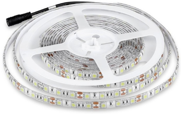 V-TAC LED TRAKA 5050 60LED, 10W, 12V, 3000K, IP65, SKU-2149