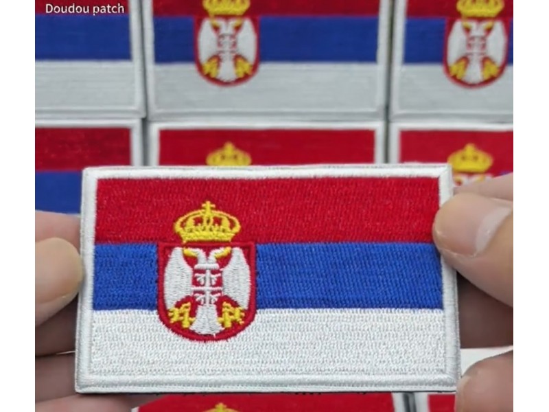 SRBIJA cicak traka 5x8 cm SERBIA PATCH kvalitetan vez