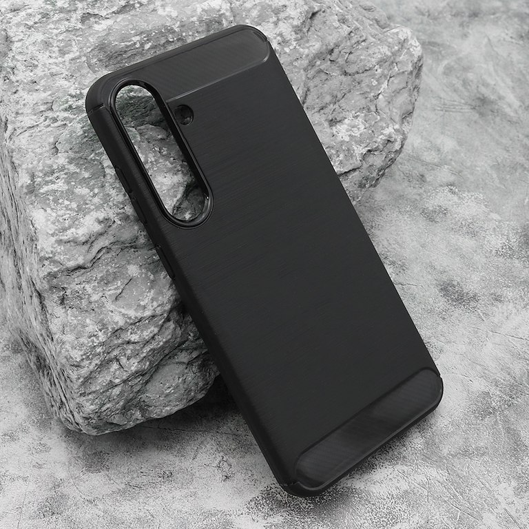 Zastitna silikonska maska (futrola) BRUSHED - Samsung S936 Galaxy S25 Plus 5G crna (MS)