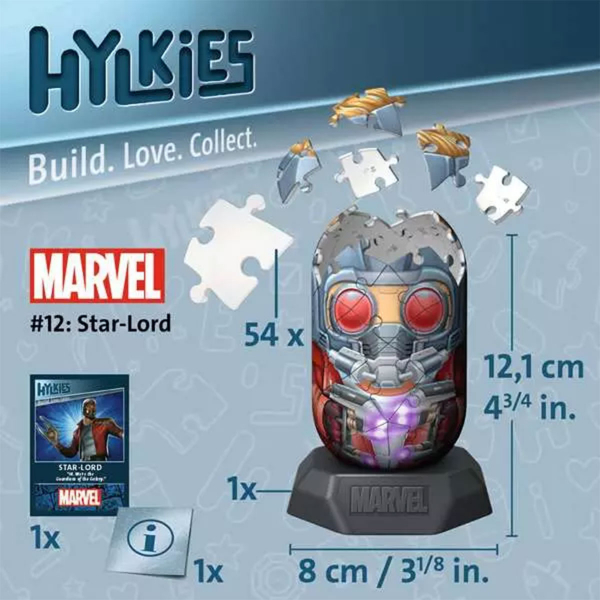 Ravensburger 3D puzzle (slagalice) Hylkies Star Lord - 54pcs RA12001161