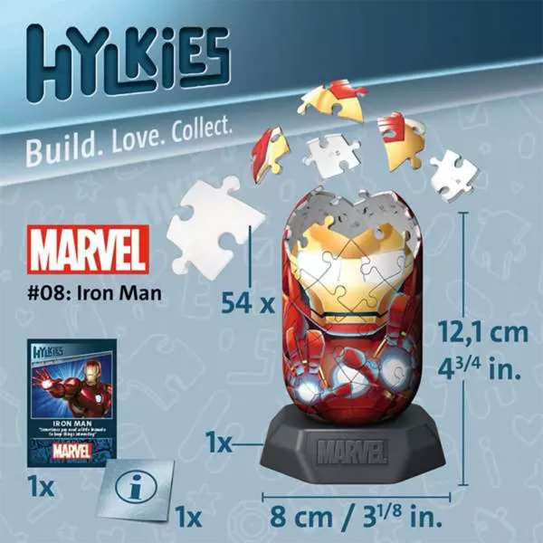 Ravensburger 3D puzzle (slagalice) Hylkies Iron Man 54pcs RA12001157